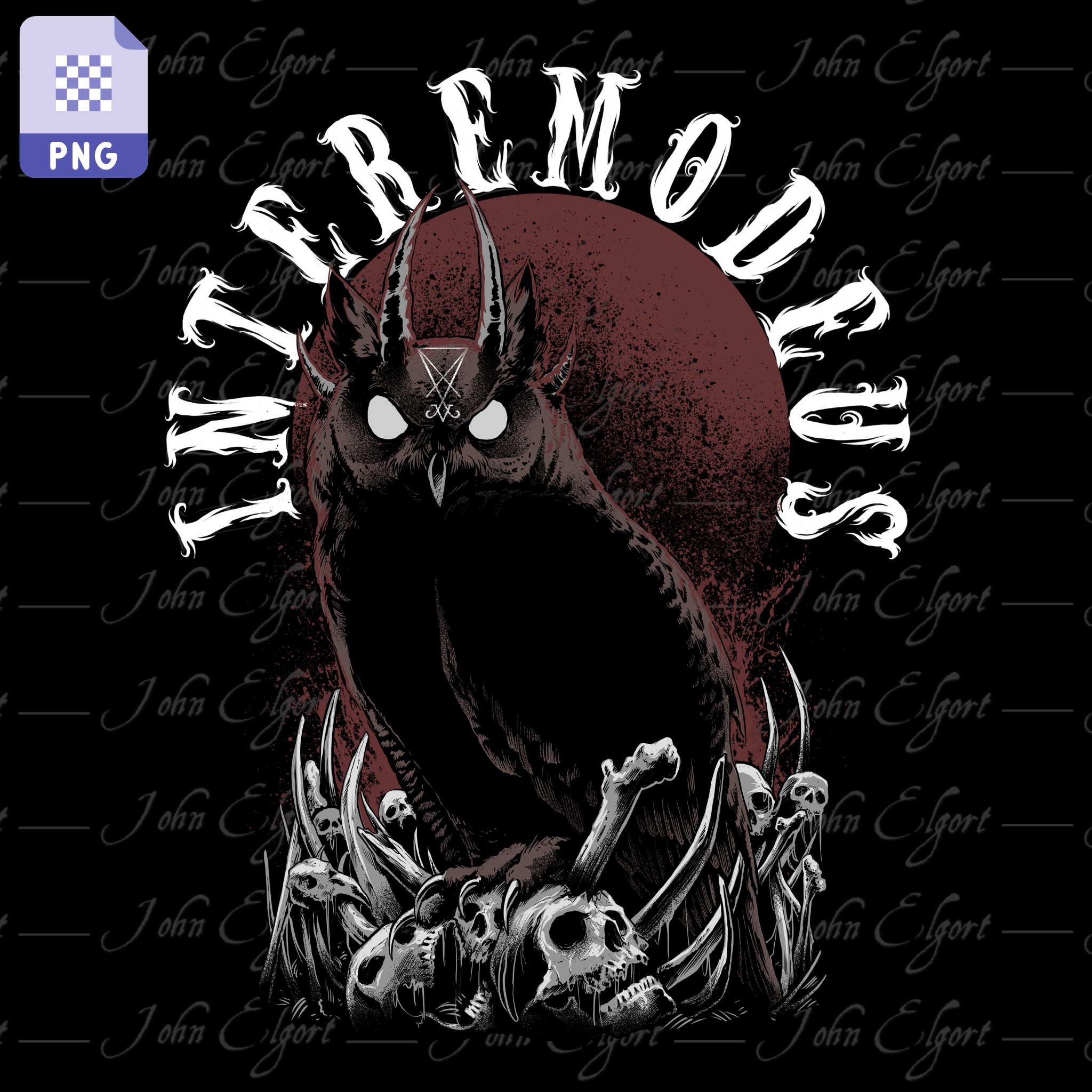 Luciferian Owl InteremoDeus T-Shirt Design: Unleash Your Dark Style ...